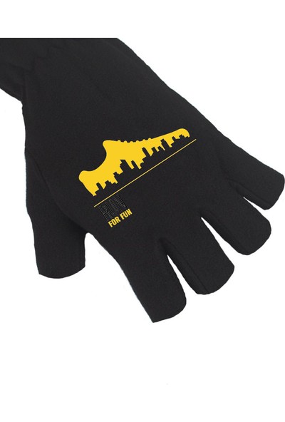 Astak Run Baskılı Kesik Polar Eldiven YTKTRD389