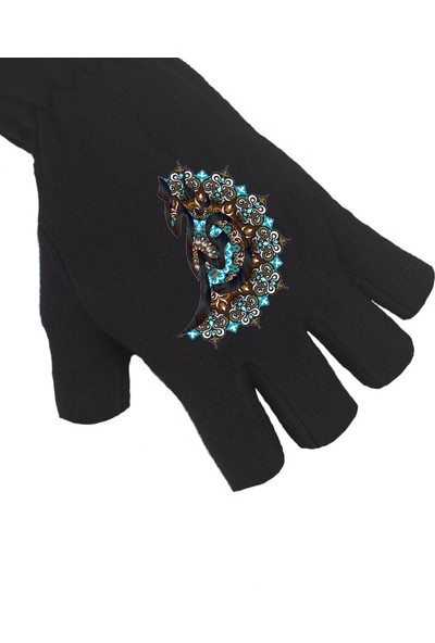 Astak Salavat Baskılı Kesik Polar Eldiven YTKTRD297