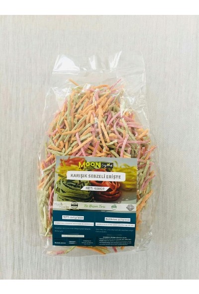Moon Organik Karışık Sebzeli Erişte/ Mix Vegetables Noodles