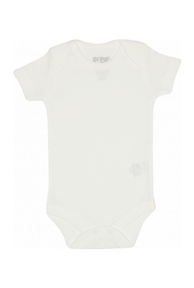 Pufi Puf Unisex Jakarlı Kısa Kollu Body