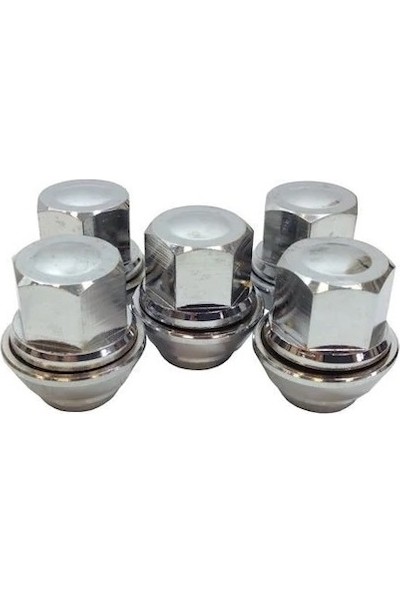 Hmpx Mondeo Bijon Somunu Krom Yüksüklü 5 Adet 19MM Hmpx Mondeo Bijon Somunu Krom Yüksüklü 5 Adet 19MM