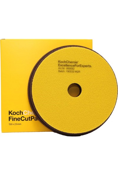 Koch Chemie Orta Sert Ped Sarı - Fine Cut Pad 150MM Koch Chemie Orta Sert Ped Sarı - Fine Cut Pad 150MM