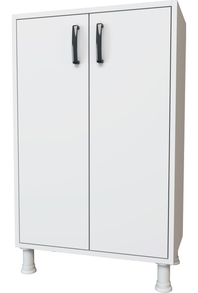 Rani F3 Çok Amaçlı Dolap 2 Kapaklı 3 Raflı Banyo Balkon Mutfak Dolabı Beyaz M8 Rani F3 Çok Amaçlı Dolap 2 Kapaklı 3 Raflı Banyo Balkon Mutfak Dolabı Beyaz M8