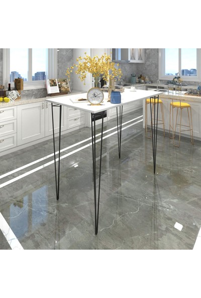 Kenzlife Yemek Masası Hemdem Siyah - Beyaz 105 x 150 x 70 cm Mutfak Ofis Çalışma Kenzlife Yemek Masası Hemdem Siyah - Beyaz 105 x 150 x 70 cm Mutfak Ofis Çalışma