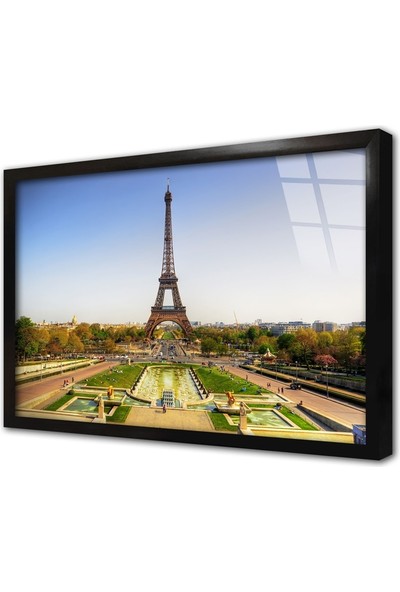 Tablosan Fransa Eyfel Kulesi Çerçeveli Cam Tablo Tablosan Fransa Eyfel Kulesi Çerçeveli Cam Tablo