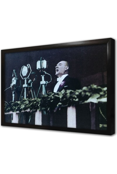 Tablosan Atatürkün Nutuk Çerçeveli Cam Tablo Tablosan Atatürkün Nutuk Çerçeveli Cam Tablo