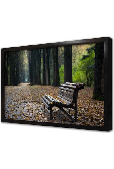 Tablosan Sonbahar Çerçeveli Cam Tablo