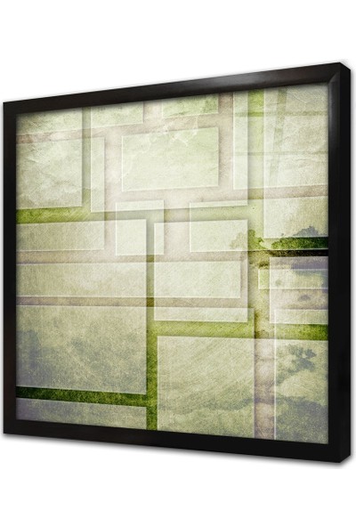 Tablosan Dekoratif Soyut Çerçeveli Cam Tablo