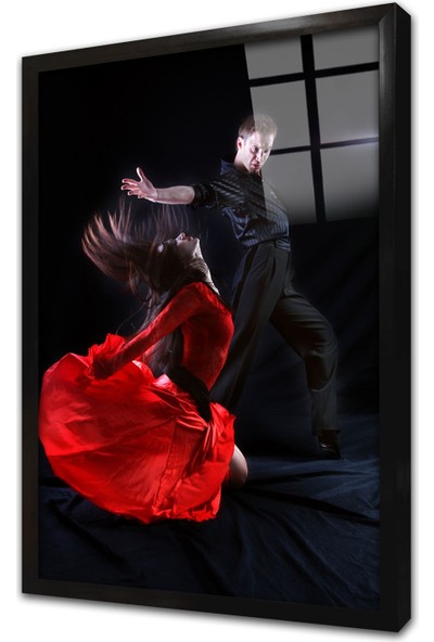 Tablosan Tango Yapan Çift Çerçeveli Cam Tablo