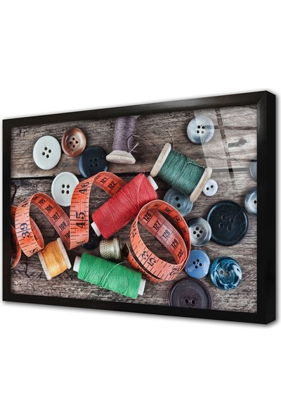 Tablosan Nakış Çerçeveli Cam Tablo