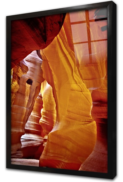 Kanyon Iç Görüntü Çerçeveli Cam Tablo