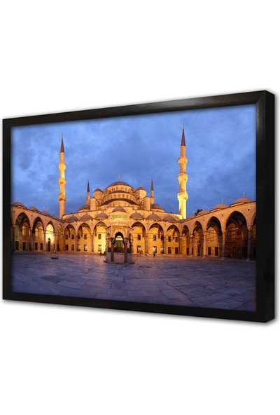 Tablosan Istanbul Sultanahmed Cami Çerçeveli Cam Tablo