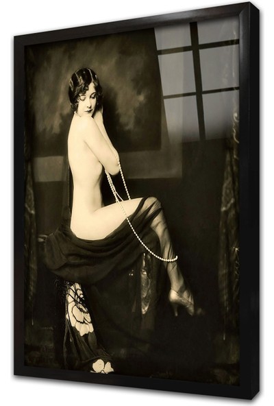 Tablosan Ziegfeld Girls Çerçeveli Cam Tablo