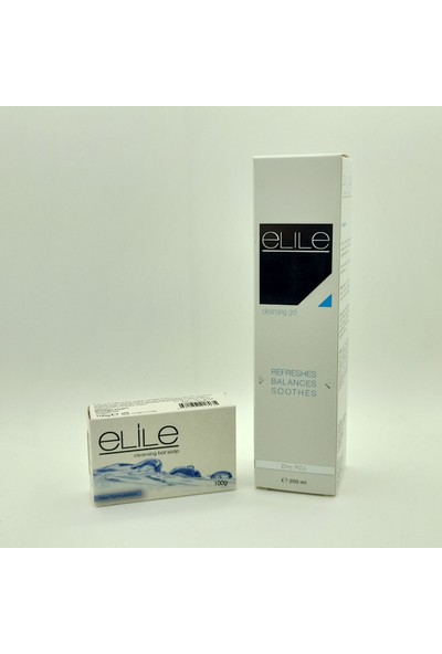 Elile 2'li Set / Yüz Temizleme Jeli ve Yağlı Ciltler Için Temizleyici Sabun