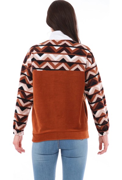 ABS Fashion Bayan Desenli Oversize Polar ABS Fashion Bayan Desenli Oversize Polar