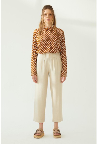 Çift Pileli Pantolon