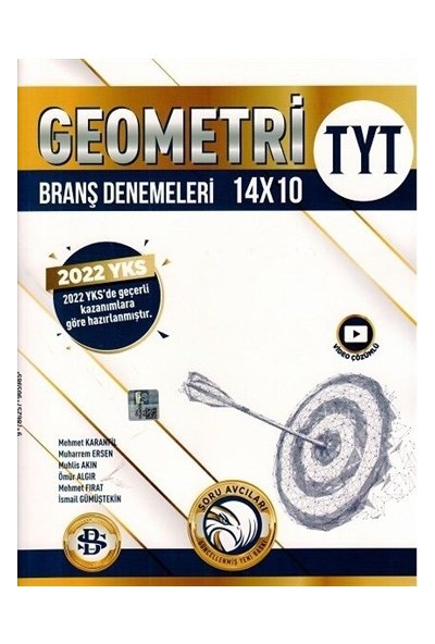 Bilgi Sarmal Yayınları TYT Geometri 14 x 10 Branş Denemeleri Bilgi Sarmal Yayınları TYT Geometri 14 x 10 Branş Denemeleri