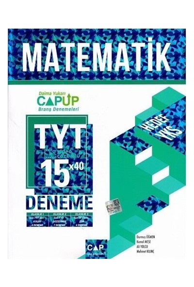 Çap Yayınları TYT Matematik Up 15 x 40 Denemeleri Çap Yayınları TYT Matematik Up 15 x 40 Denemeleri