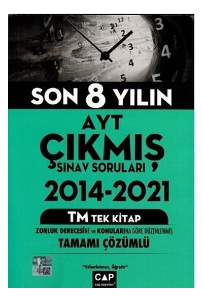 Çap Yayınları AYT Tm Son 8 Yılın Çıkmış Soruları