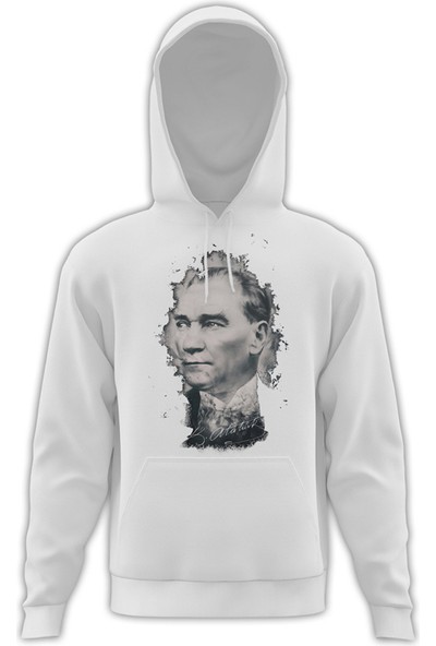 MarkaMeye Atatürk Bakılı Kanguru Cepli Kapüşonlu Sweatshirt MarkaMeye Atatürk Bakılı Kanguru Cepli Kapüşonlu Sweatshirt