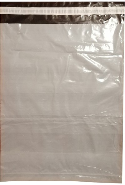 15 Adet Gri Renk Cepli Kargo Poşeti 35 cm x 45 cm 5 cm
