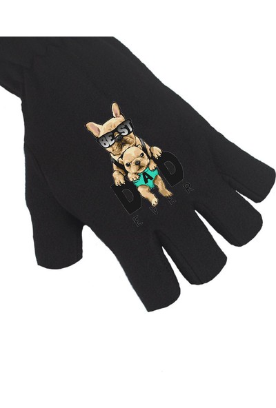 Astak Best Dad Ever Baskılı Kesik Polar Eldiven YTKTRD048