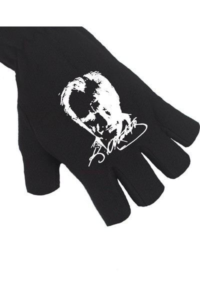 Astak Atatürk Baskılı Kesik Polar Eldiven YTKTRD225 Astak Atatürk Baskılı Kesik Polar Eldiven YTKTRD225