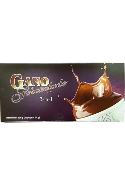 Gano Schokolade 3in1 600 gr 2'li Gano Schokolade 3in1 600 gr 2'li