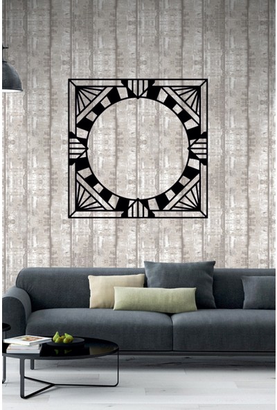 Dizeko Mono Minimalist Çerçeve Tablo Metal Duvar Dekorasyon Ürünü -Ev Aksesuar