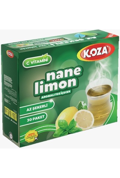 Koza Az Şek. Tek İçim. Nane Limon Aro. İçecek Tozu (30 Stick) Koza Az Şek. Tek İçim. Nane Limon Aro. İçecek Tozu (30 Stick)