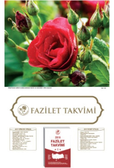 Fazilet Neşriyat 2022 Fazilet Takvimi 1 Bölge Duvar Takvimi Namaz Vakitli Yapraklı