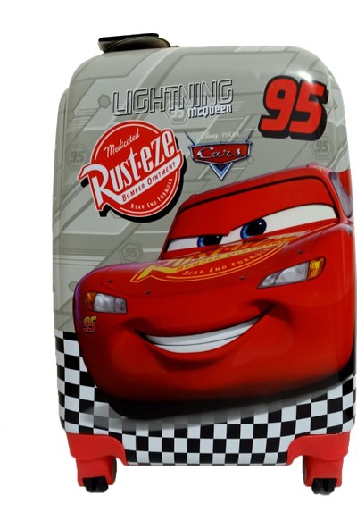Hakan Çanta Cars Arabalar Çek Çekli Kabin Boy Çocuk Valizi