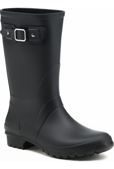 Mını Boıra Monocolor Siyah Kadın Yağmur Çizmesi
