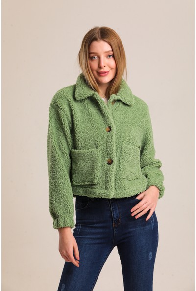 Trend By Damla Kadın Peluş Kısa Kaban Trend By Damla Kadın Peluş Kısa Kaban