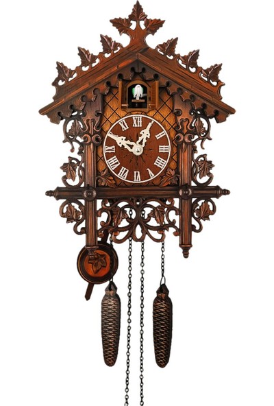 Dolity Ahşap Retro Guguklu Duvar Saati - Kahverengi (Yurt Dışından) Dolity Ahşap Retro Guguklu Duvar Saati - Kahverengi (Yurt Dışından)
