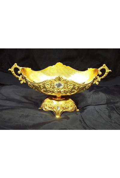 Ceyyiz Gondol Konsollu Beyaz Taşlı Altınlı Orta 32 x 14 x 17 cm Ceyyiz Gondol Konsollu Beyaz Taşlı Altınlı Orta 32 x 14 x 17 cm