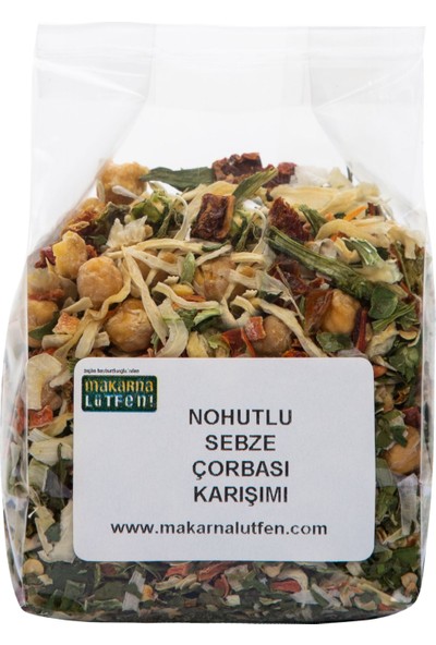 Makarna Lütfen Nohutlu Sebze Çorbası Karışımı (50 G) Makarna Lütfen Nohutlu Sebze Çorbası Karışımı (50 G)