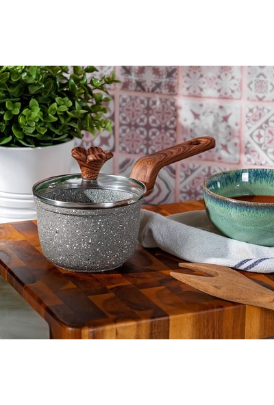 Karaca Dark Silver Mini Sos Tenceresi 10 cm Karaca Dark Silver Mini Sos Tenceresi 10 cm
