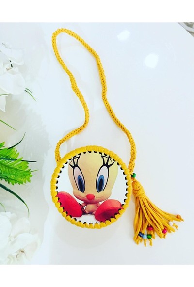 Pink Bag Tweety Makaron Çanta