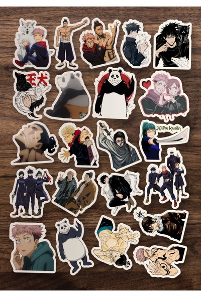 Stickir 22'li Jujutsu Kaisen Anime Sticker Paketi 2 - Anime Laptop Sticker Seti