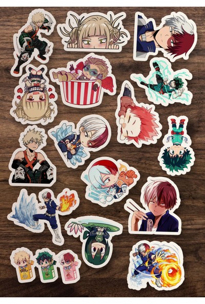 Stickir My Hero Academia Sticker Paketi 16'lı - Anime Laptop Sticker