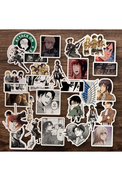 Stickir 30'lu Attack On Titan Anime Sticker Paketi - Yüksek Kaliteli Laptop Çıkartma Stickir 30'lu Attack On Titan Anime Sticker Paketi - Yüksek Kaliteli Laptop Çıkartma