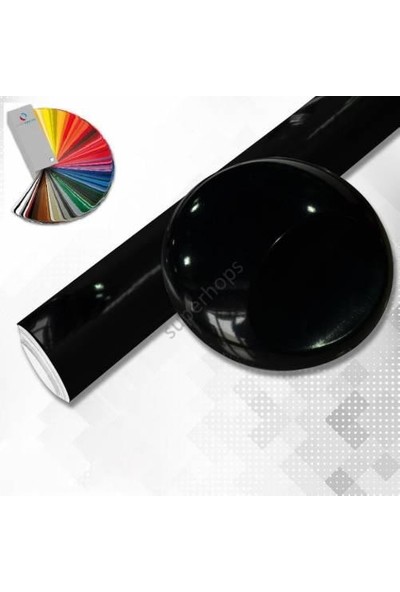AutoFolyo Parlak Si̇yah Folyo 61 cm x 2 mt AutoFolyo Parlak Si̇yah Folyo 61 cm x 2 mt