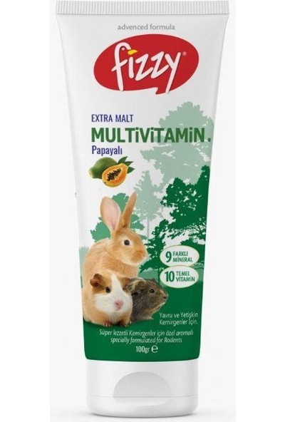Fizzy Kemirgen Multivitamin 100GR