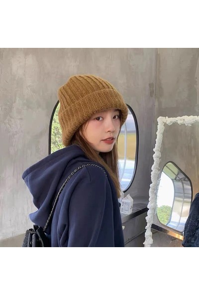 Delicate Girl Sonbahar/ Kış Örme Sıcak Kulak Koruması Tüylü Şapka (Yurt Dışından)
