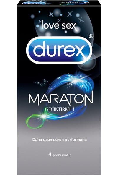Durex Prezervatif Maraton Gecikticili 4'lü Durex Prezervatif Maraton Gecikticili 4'lü