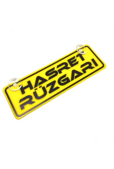 Oto Aksesuarcım Hasret Rüzgarları Yazılı Sarı Dekor Plaka Vantuzlu Cam Süsü 22 x 7.5 cm Oto Aksesuarcım Hasret Rüzgarları Yazılı Sarı Dekor Plaka Vantuzlu Cam Süsü 22 x 7.5 cm