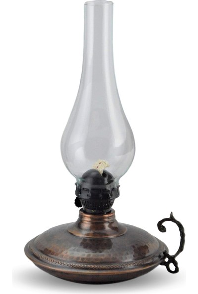 Morya Bakır Gaz Lambası Eskitme Yassı