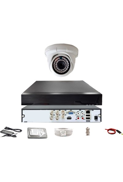 Qromax Pro D236B 1 'Li 5 Megapiksel Sony Lens 1080P Aptina Sensör İç Mekan Güvenlik Kamerası Seti