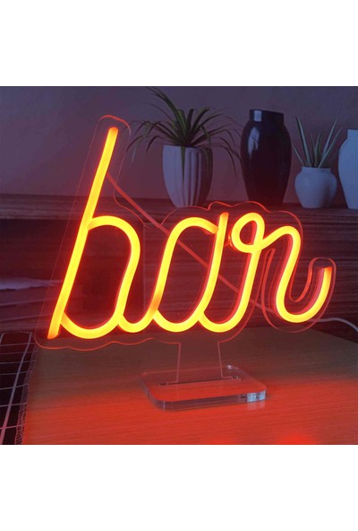 Honey Concept Bar Neon LED Dekoratif Masa ve Gece Lambası Honey Concept Bar Neon LED Dekoratif Masa ve Gece Lambası